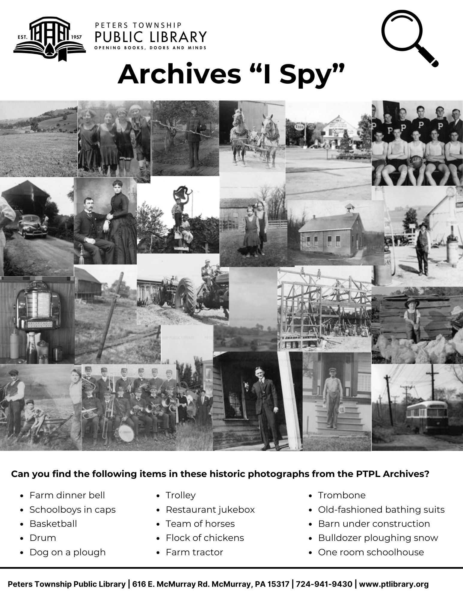 American Archives Month 2024: Peters Township Public Library Events ...